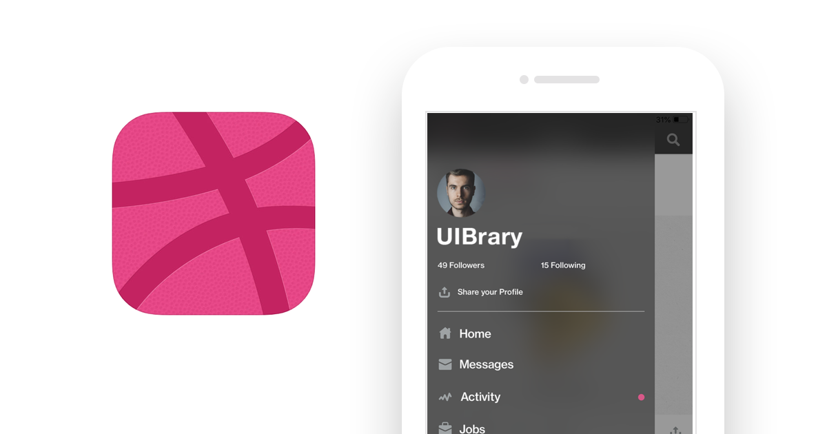 Dribbble - Uibrary - The Internet's UI Design Resource